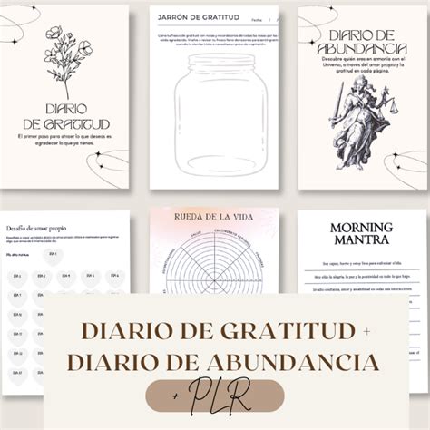 Diario De Gratitud Diario De Abundancia PLR Ludwika Sabine