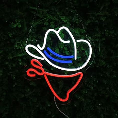 Amazon Cowboy Hat Neon Sign Beer Bar Home Art Man Cave Neon Light