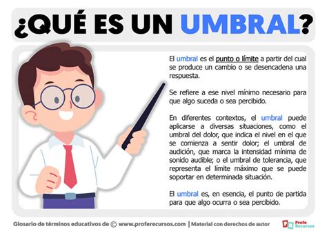 Qué es el Umbral Definición de Umbral