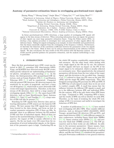pdf anatomy of parameter estimation biases in overlapping gravitational wave signals