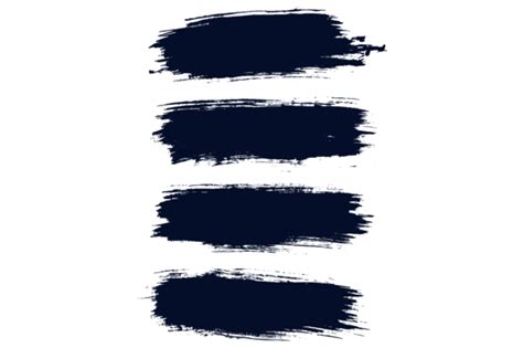 Vector Set Of Paint Brush Stroke Graphic By Bdvect1 Creative Fabrica