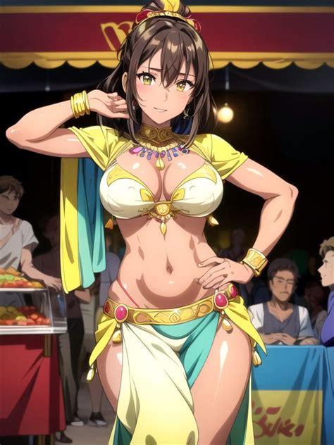 1 Person Carnival Yellow Colored Skin Hentai AI Porn