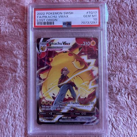 Mavin 2022 POKEMON SWSH LOST ORIGIN TG17 FA PIKACHU VMAX PSA 10