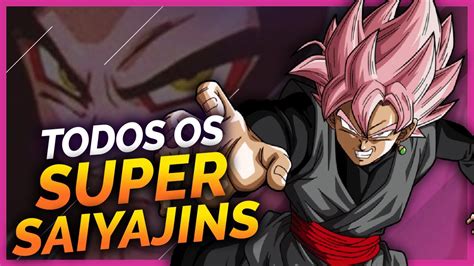 TODAS AS TRANSFORMAÇÕES DE SUPER SAIYAJIN EM DRAGON BALL YouTube