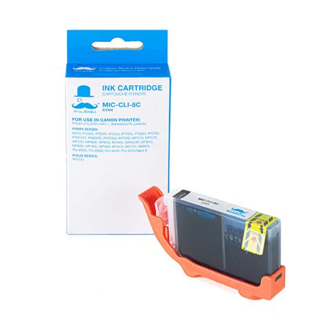 Canon Cli C Compatible Cyan Ink Cartridge B Moustache At