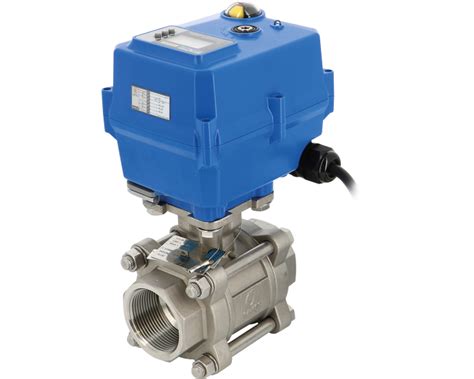 Robinet tournant sphérique inox 746 XS servomoteur modbus TCR B