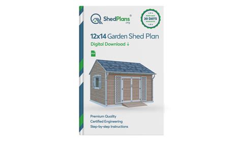 12x14 Gable Garden Shed Plans Shedplans Org