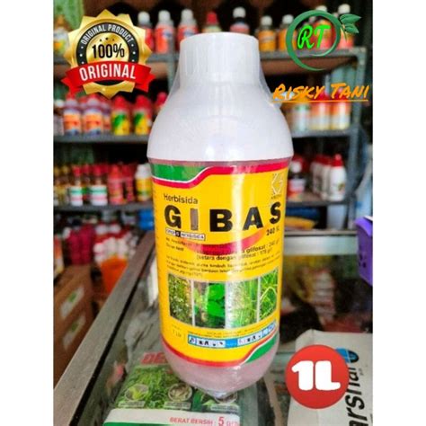 Jual HERBISIDA GIBAS GLIFOSAT 240SL 1L Shopee Indonesia