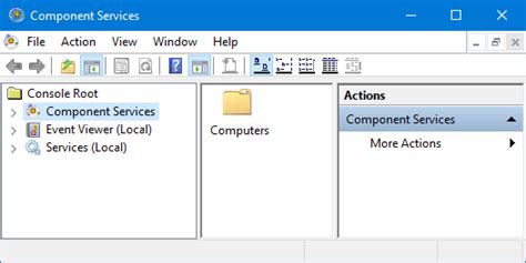 Component Services Administrative Tool Run Command