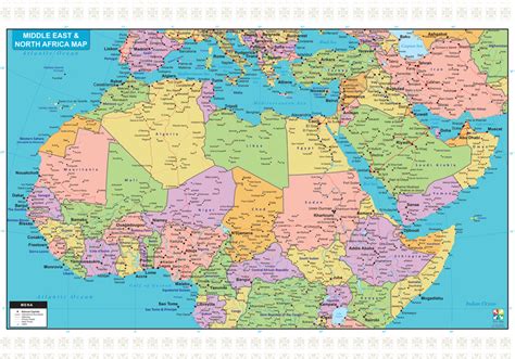 Mena Political Map