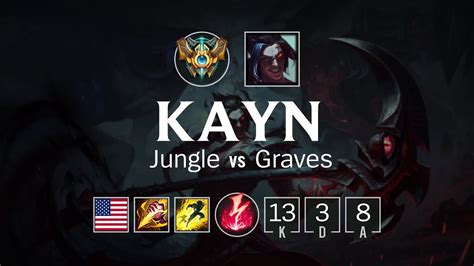 Kayn Jungle Vs Graves Na Challenger Patch Youtube