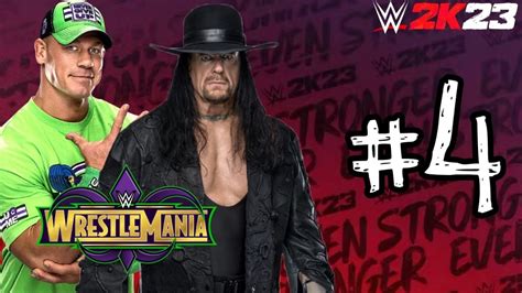 جون سينا ضد اندرتيكر راسيلمانيا ٣٤ تختيم طور القصه في لعبه WWE2K23