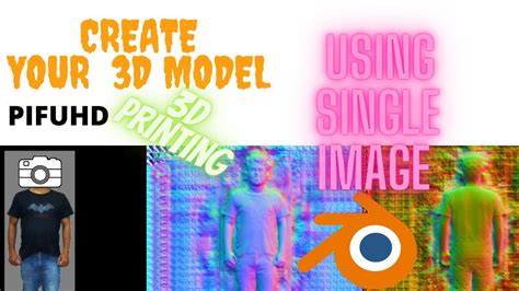 how to make your 3d avatar using pifuhd and blender 2 9 with single photo youtube