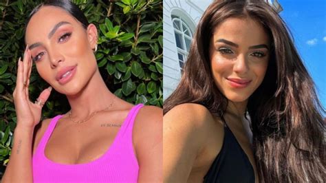 Após ensaio sensual Aline Mineiro revela interesse por Key Alves