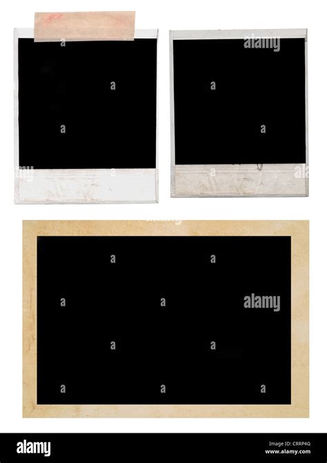Polaroids y marco de fotos en un blanco Fotografía de stock Alamy