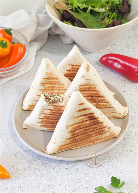 Tacos gratinés au fromage râpé Mes Délicieuses Créations