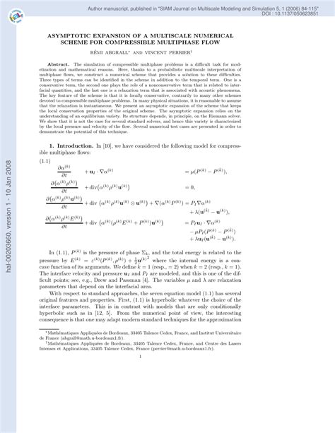 pdf asymptotic expansion of a multiscale numerical scheme for compressible viscous multiphase