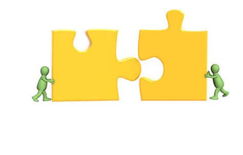 Two Puzzle Pieces Clip Art