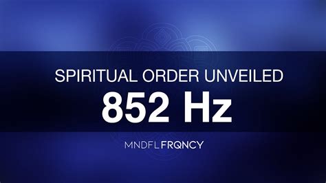 852 Hz Solfeggio Pure Tone Frequency Healing Awakening Intuition And