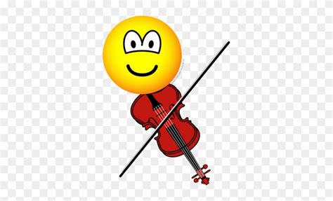 Smiley Face Playing Violin Emoji Playing Violin Free Transparent