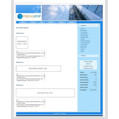 Cheap Hyip Template Ab