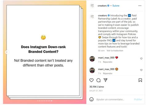 Les posts sponsorisés sur Instagram sont ils pénalisés Influence4You
