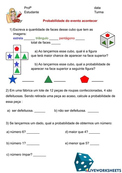 Probabilidade Interactive Exercise For Ensino Fundamental