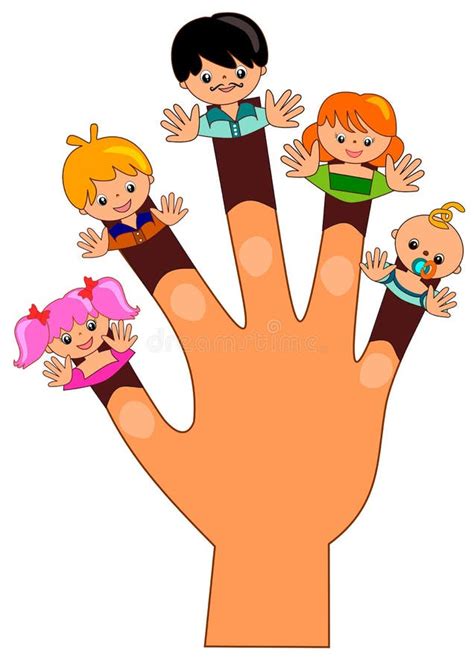 Famille De Doigts Illustration Stock Illustration Du Frais 45368531
