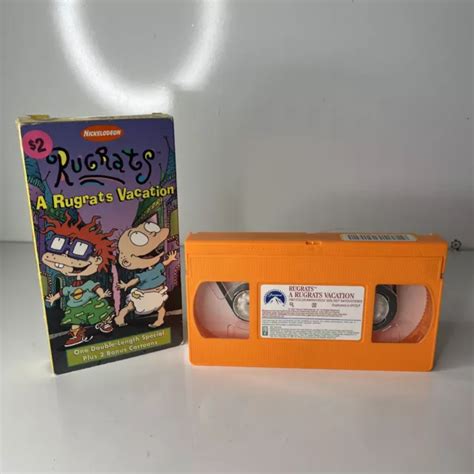 NICKELODEON RUGRATS A Rugrats Vacation VHS Video Nick Jr RARE Orange