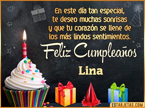 Feliz Cumpleaños Lina Imágenes Tarjetas y Mensajes