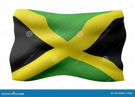 Jamaica 3d Flag Stock Illustration Illustration Of Nationality 198142853
