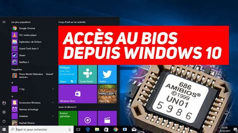 Tuto Acc Der Au Bios Ou Uefi Depuis Windows Youtube