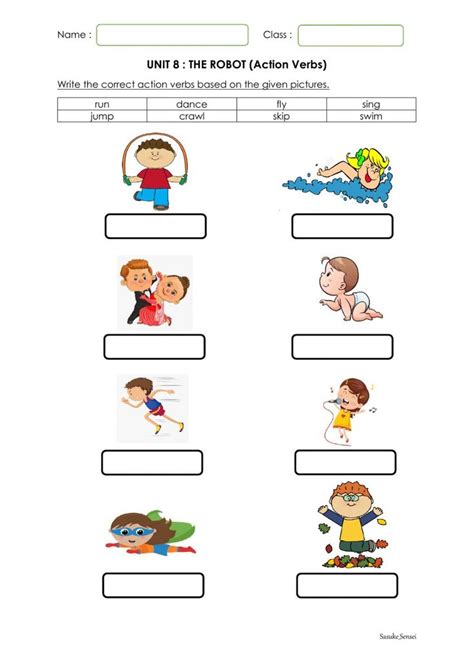 Ficha Interactiva De Action Verbs Para Year 2 Actividades