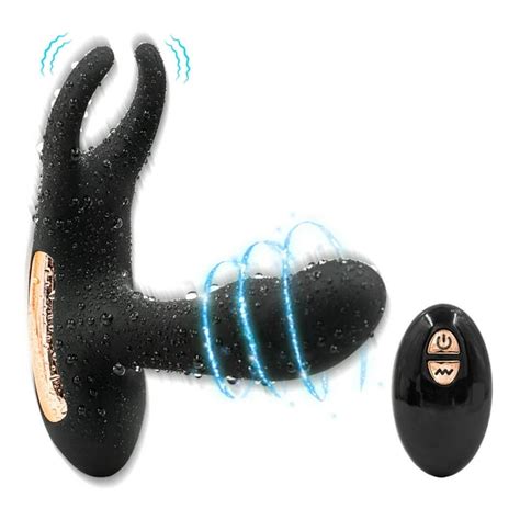 Male Prostate Massagers 7 Vibration Patterns Heating Function With Remote Control Rechargeable