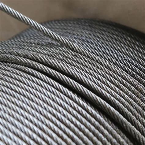 6X36 Iwrc FC Galvanized Steel Wire Rope For Crane Elevator Lifting