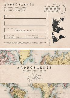 Personalizowane zaproszenie BILET LOTNICZY na urodziny podróżnika