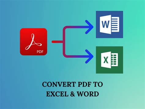 convert pdf to word document or convert pdf to excel sheet upwork