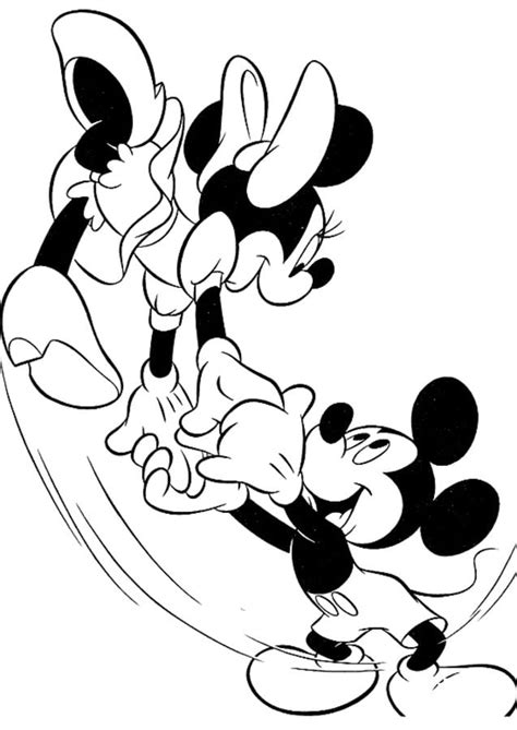 Dibujos para colorear Mickey Mouse imprimible gratis para los niños
