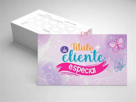 Cartão de Agradecimento ao Cliente Lilás 100 Unidades Elo7