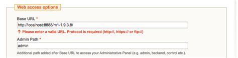 Installation Protocol Required Error While Installing Magento 1 9