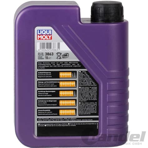 2L LIQUI MOLY MOTORÖL 3863 LEICHTLAUF HIGH TECH 5W 40 MB 229 5 VW 50200