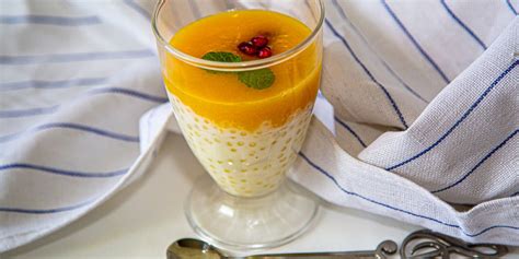 Recette Verrine De Tapioca Au Lait De Coco Et Coulis De Mangue Facile