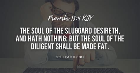 100 Bible Verses About Laziness KJV StillFaith