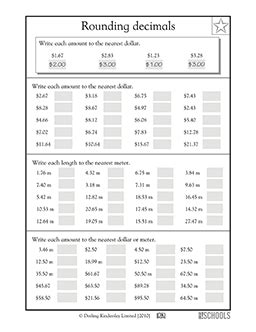 Rounding Decimals From Hundreths Place To Whole Numbers Th