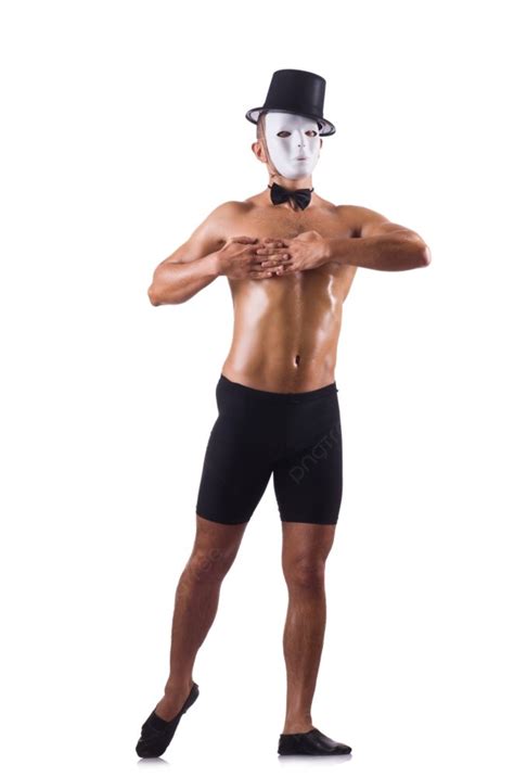 Mimo Musculoso Desnudo Aislado En Blanco Fondos E Imagen Para Descarga