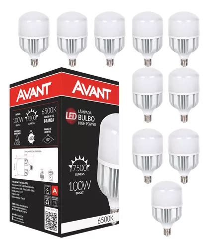 Kit 10 Lâmpadas Led 100w Alta Potência 6500k E40 Bivolt Parcelamento