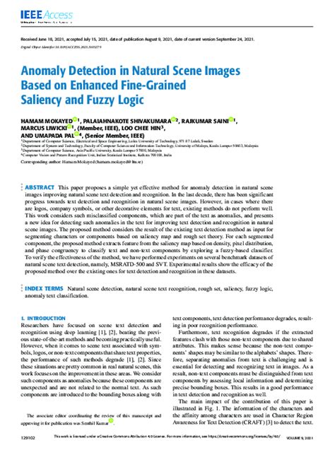 pdf anomaly detection in natural scene images based on enhanced fine grained saliency and