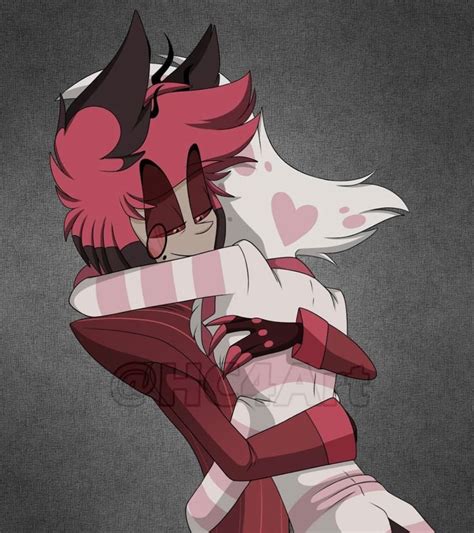 Credit Hc4art On Instagram Alastor X Angel Dust Fanart Hotel Art Hazbin Hotel Angel Dust