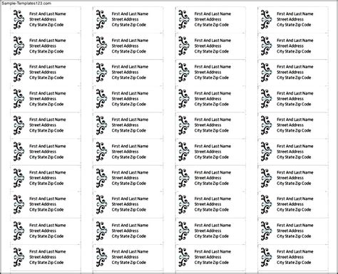 Free Printable Holiday Return Address Labels