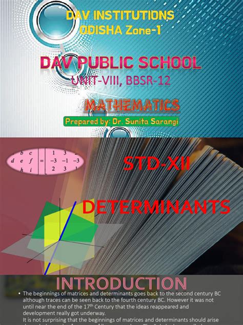 class xii determinant pdf determinant matrix mathematics